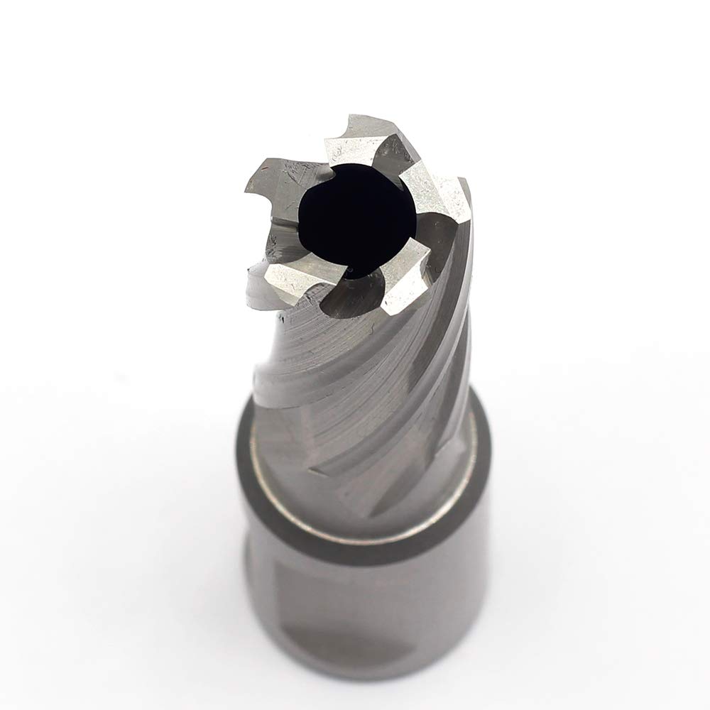Annular Cutter JESTUOUS 3/4 Inch Weldon Shank 5/8 Cutting Diameter 1 Cutting Depth with Two-Flat HSS Kit for Magnetic Drill Press,1 Piece