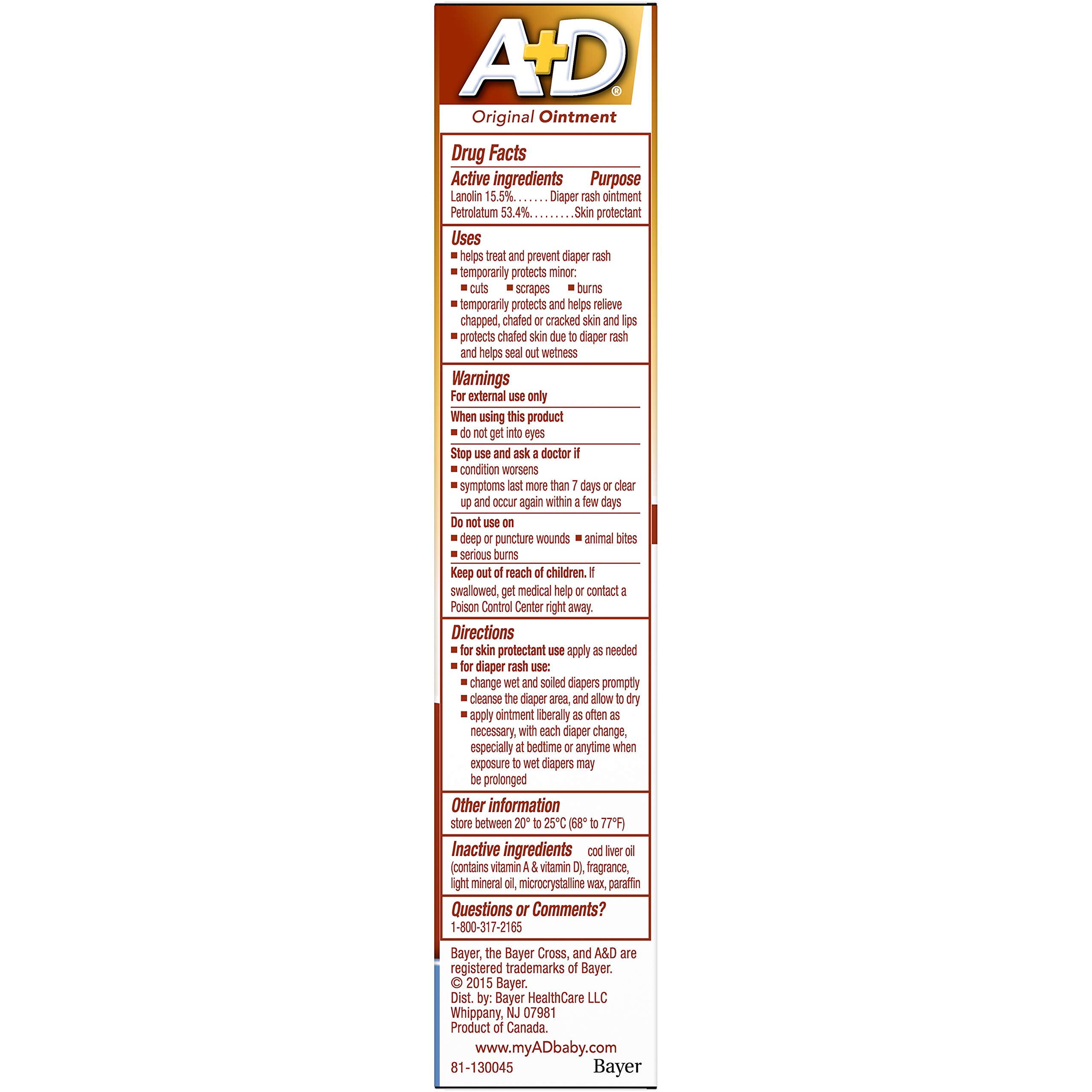 A+D Original Ointment 1.5oz (3 Pack) by A&D