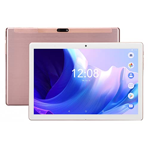 10.1 inch Tablet HD, Pink Calling Tablet, Ram 2GB ROM 32GB, Dual Sim, for Android 10.0, A7 Quad Core and Sc7731e, 3 Card Slots, 5 Million Front and 2 Million Rear Pixels, for Study Work Games(US)