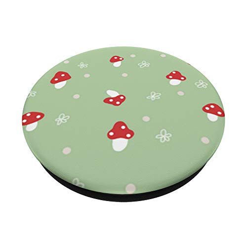 Cute Little Red Toadstool Mushrooms Graphic PopSockets Grip and Stand for Phones and Tablets