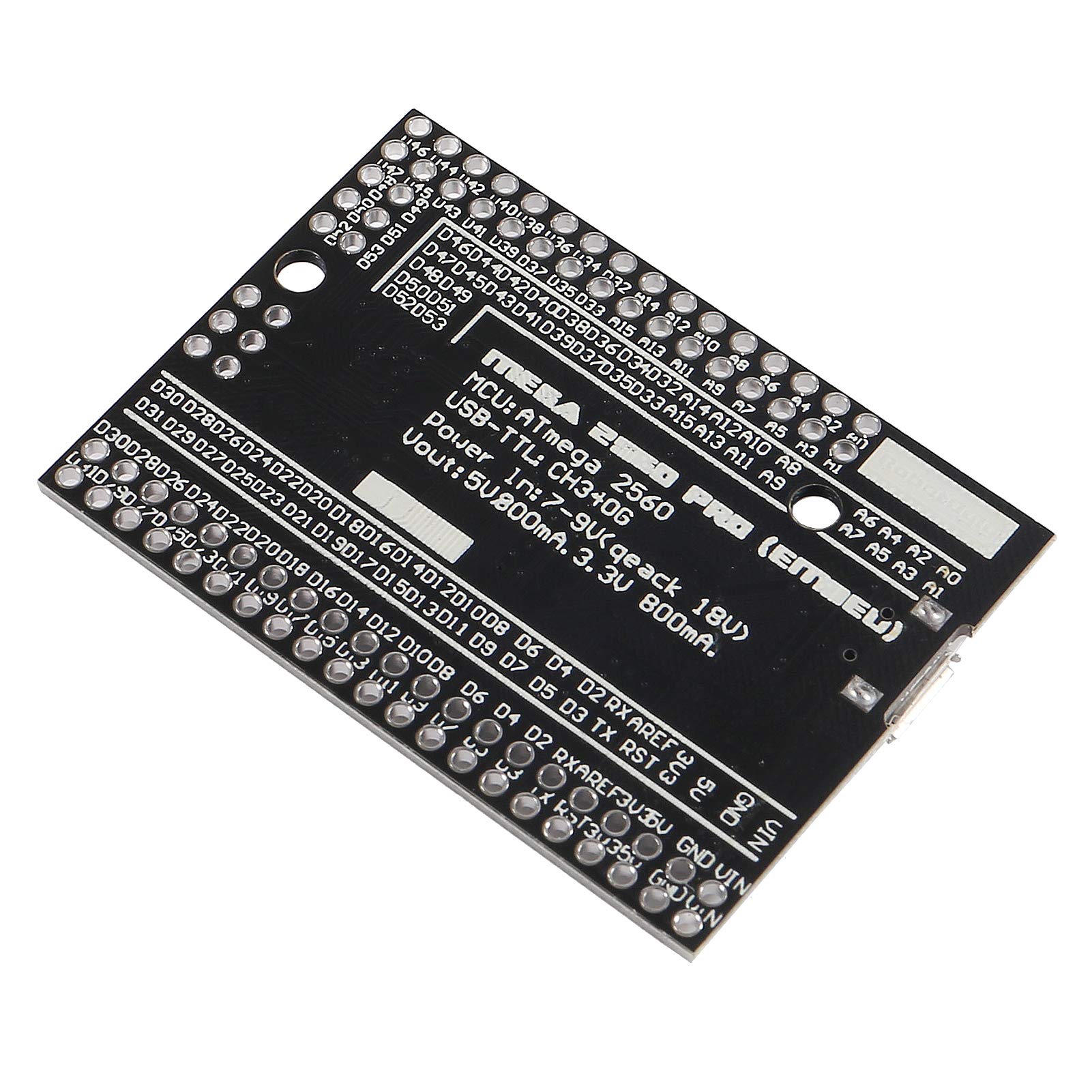 ACEIRMC 2pcs for MEGA 2560 PRO Embed CH340G/ATMEGA2560-16AU Chip with Male Pinheaders Compatible for Arduino Mega2560 Module