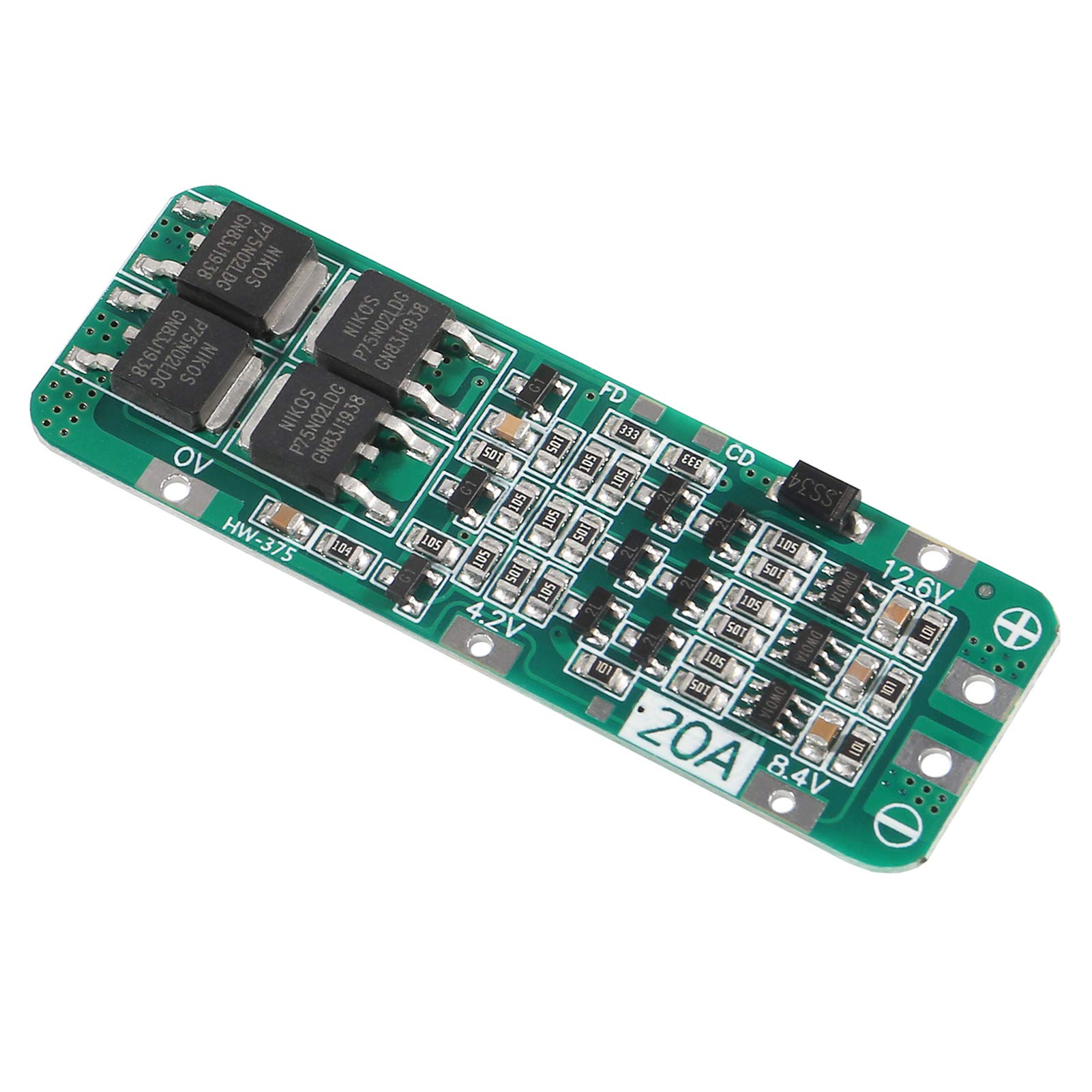 ACEIRMC 5pcs 3S 20A Li-ion Lithium Battery 18650 Charger PCB BMS Protection Board 12.6V Module