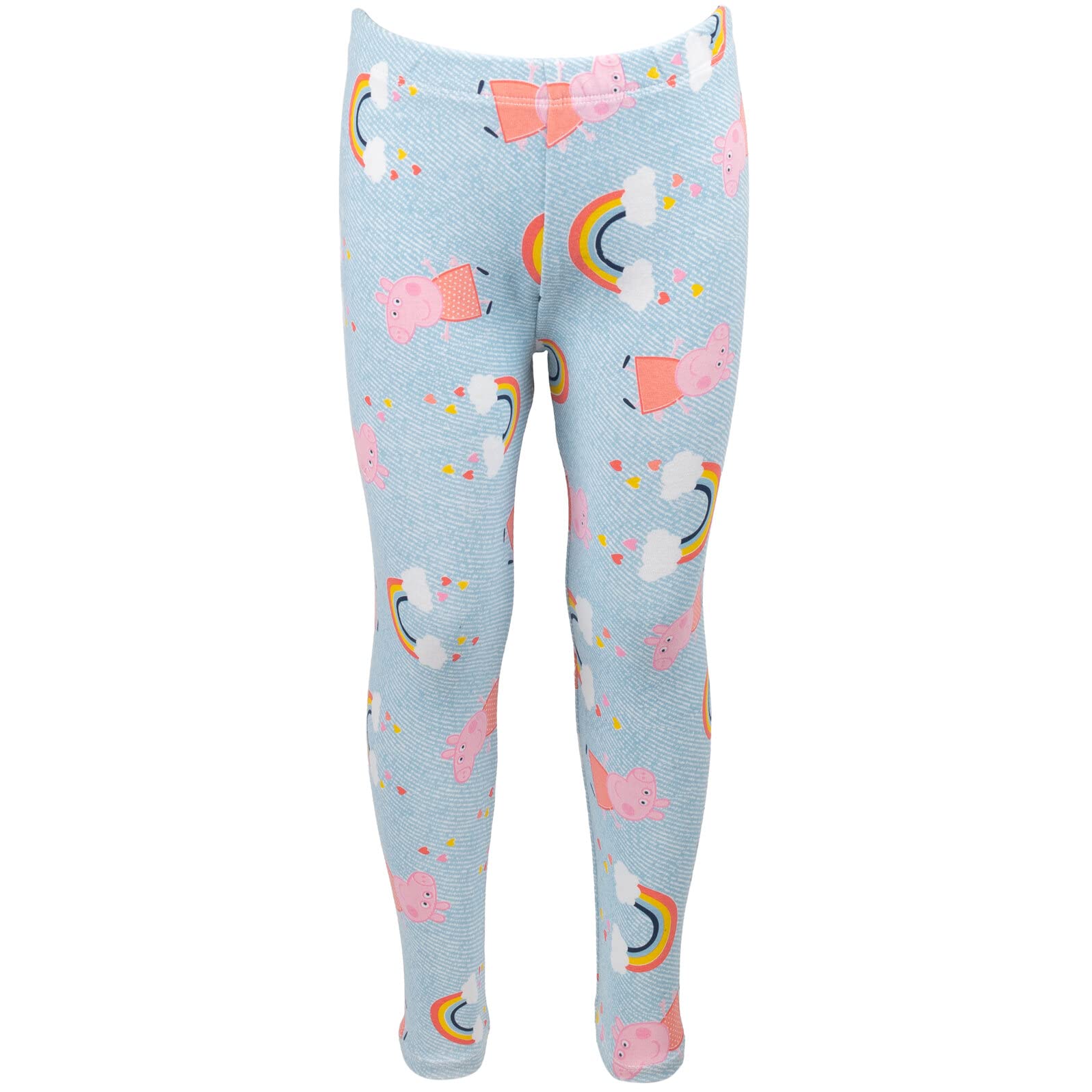 Peppa Pig Toddler Girls T-Shirt and Leggings Outfit Set Pink/Blue 4T