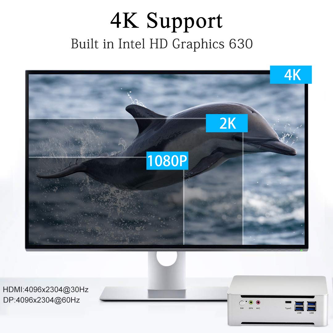 msecore Mini PC with Core i9-9880H 8 Cores Upto 4.8GHz, 32GB DDR4 RAM, 1T NVME SSD Desktop Computer, 4K@60Hz, HDMI, DP, Dual Monitor Capable, Wi-Fi 6, Bluetooth 5.1, Windows 11 Pro