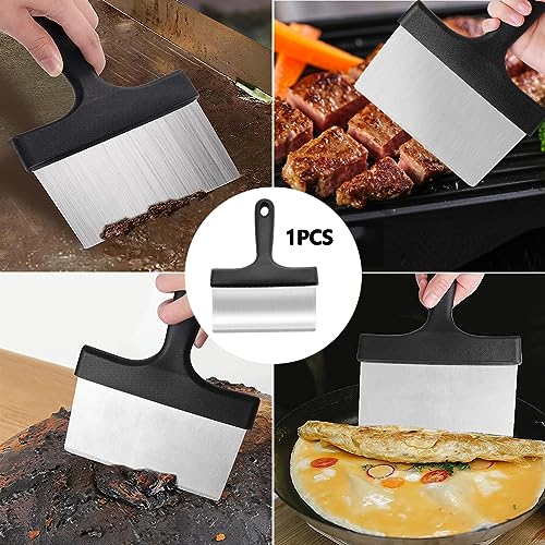18Pcs Griddle Cleaning Kit for Blackstone, Heavy Duty Flat Top Grill Cleaning kit, include Handle, Cleaning Bricks, Scrubber Brush, Scouring Pads, Griddle Grill Scraper, Blackstone Cleaner for Griddle