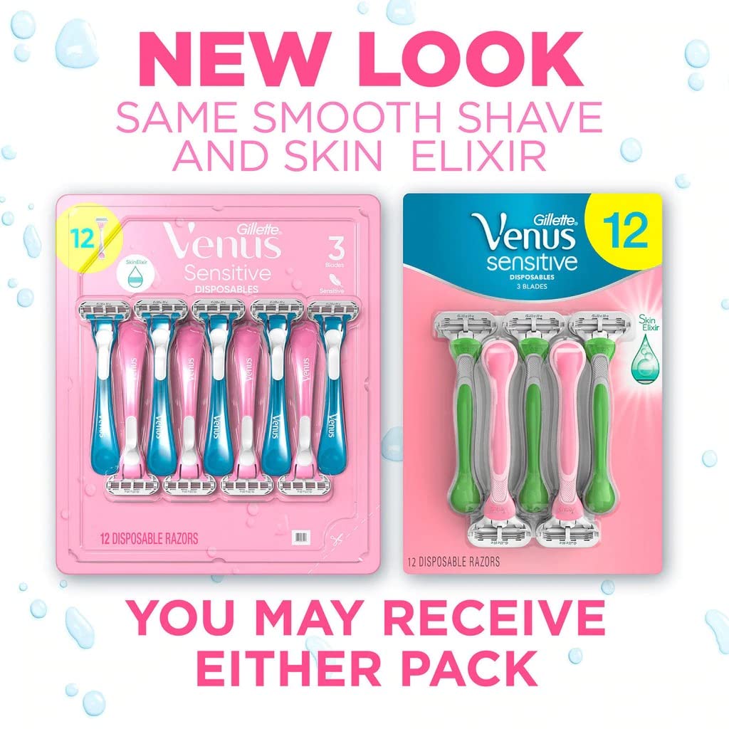 Gillette Venus Sensitive Disposable Razors 12 Count