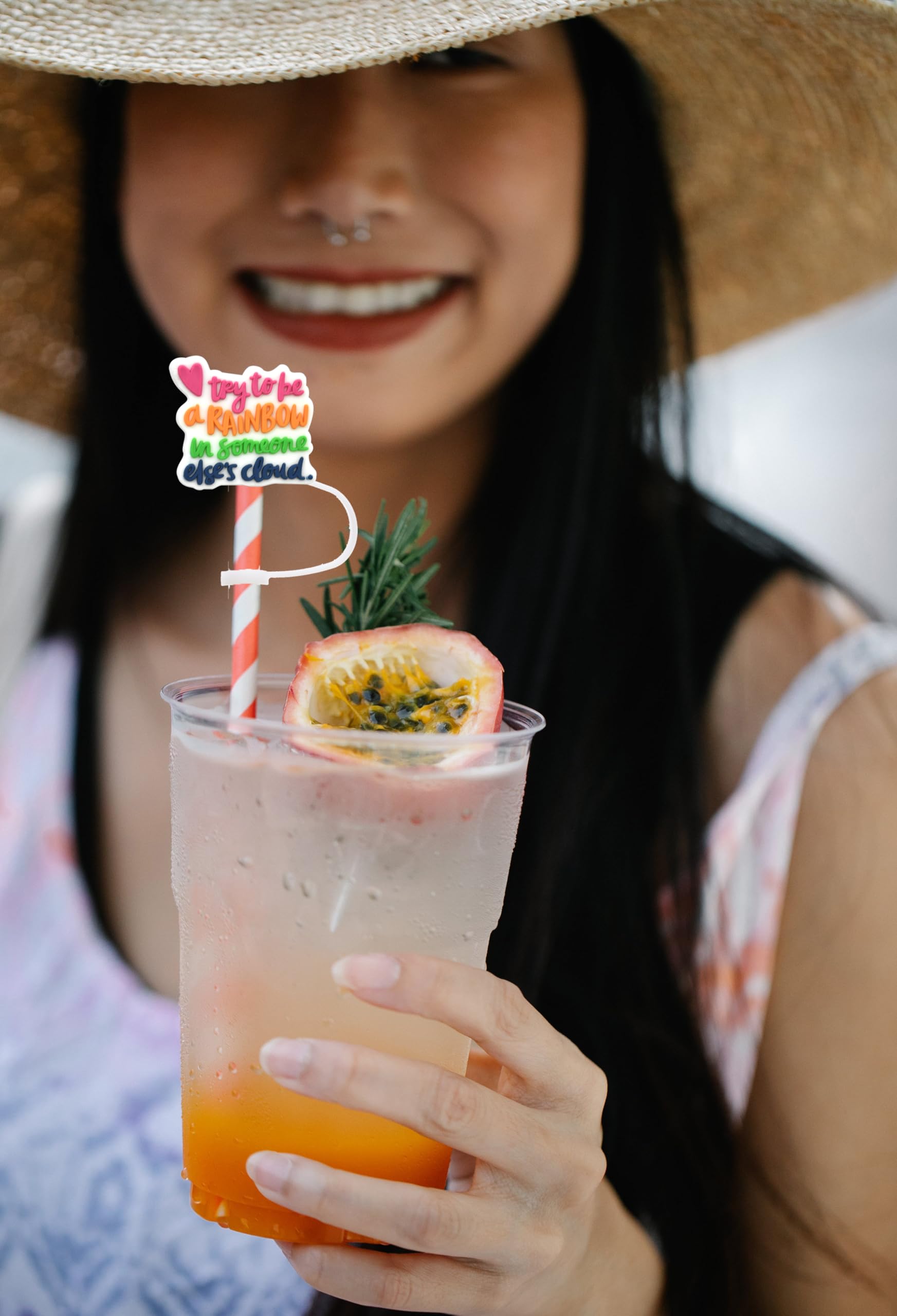 12pcs Straw Cover Cap,Reusable Drinking Straw Toppers,10mm Straw Covers for Stanley Cup 30&40 Oz Tumbler Straw Accessories Splash Straw Protector Portable Dust Straw Caps Decoration (Love Myself)