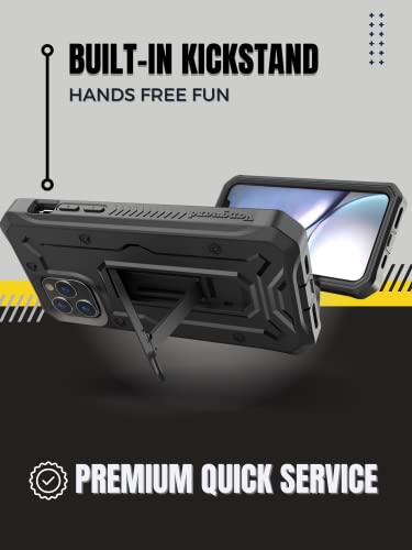 ArmadilloTek Vanguard Designed for iPhone 11 Pro Case (5.8 inches) Military Grade Full-Body Rugged with Built-in Screen Protector and Kickstand - Black