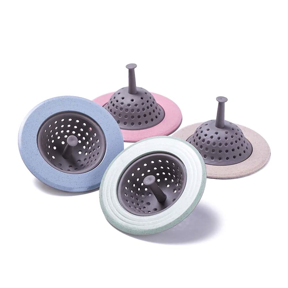 1PCS Silicone Bathroom Sink Drains Bathtub Strainers Kitchen Accessories,Blue
