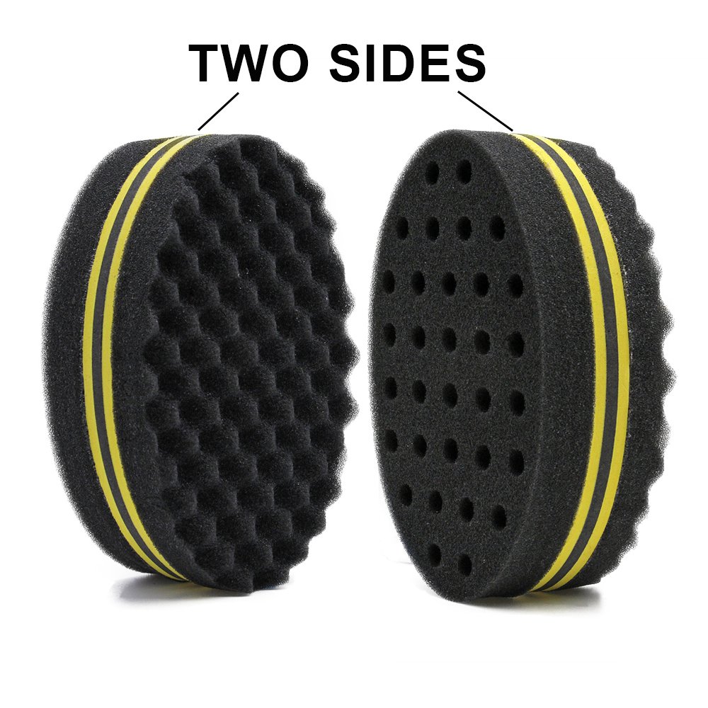 4 Pcs Varied Small Hair Twist Sponge Brush For Dreads Locking Twist Afro Curl Coil Wave Hair Care Tool (Blend)