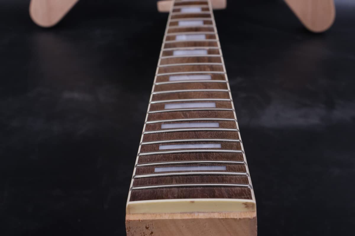 1set guitar Kit 22 Guitar Neck Guitar Body Mahogany Rosewood fine shape (Square inlay)