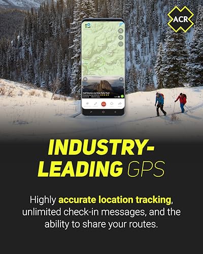 ACR Bivy Stick Satellite Communicator - Two-Way Global SMS, GPS Tracker for Hiking Safety, Off-Grid Communication, SOS Emergency Beacon, Satellite Messenger & Location Sharing - iOS/Android App