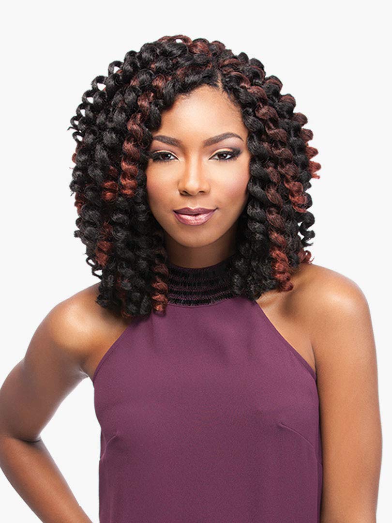 6 Packs Deal!!! JAMAICAN BOUNCE 26" - Sensationnel African Collection Crochet Braid (6-PACK, 1B Off Black)
