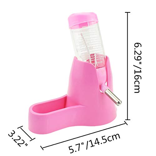 3 in 1 Hamster Water Bottle + Flying Saucer Exercise Wheel for Dwarf Hamster Mouse Rat Hedgehog