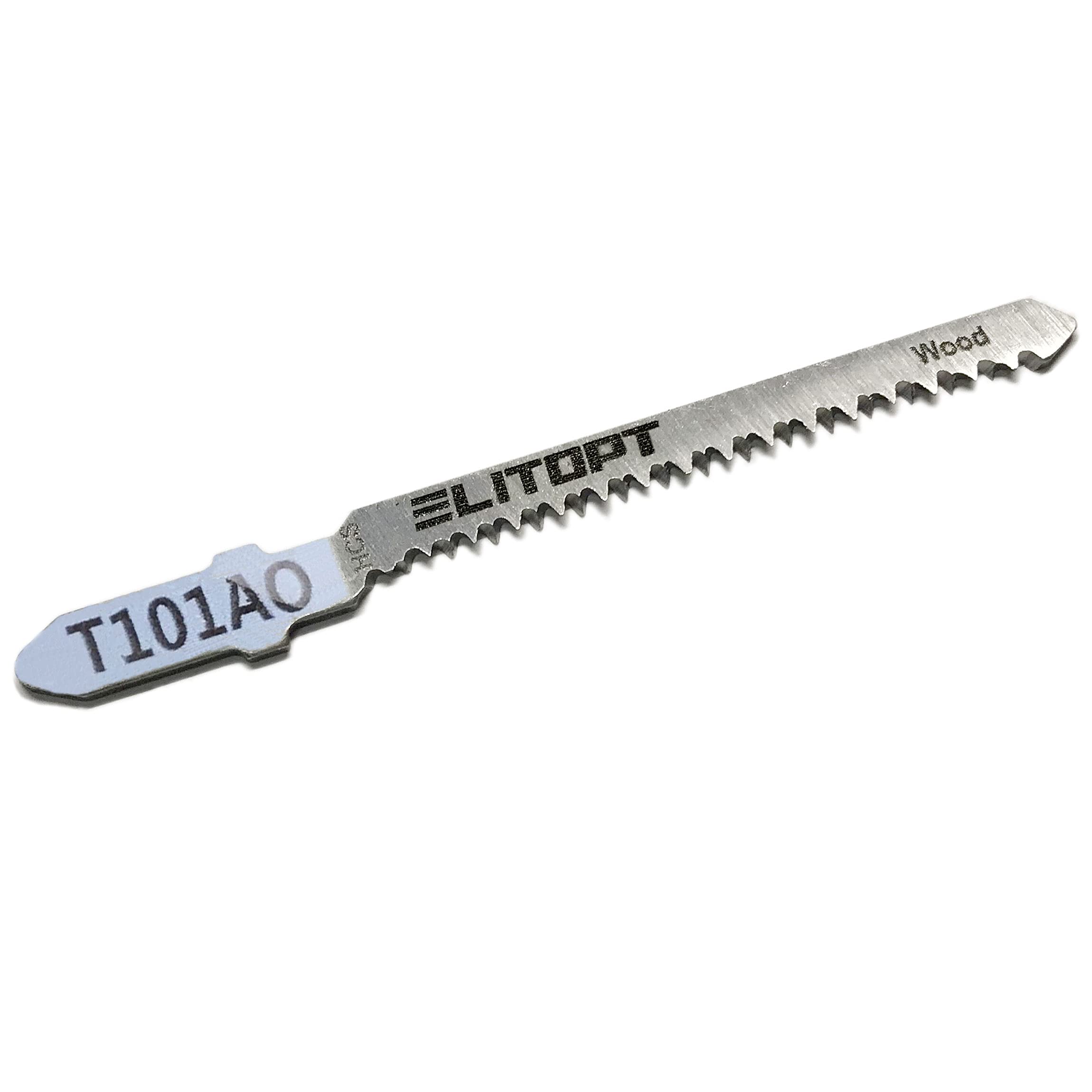 25pcs Jigsaw Blades for Wood T101AO Scroll Blades Clean Curved Cuts 3 in. 20 TPI T Shape Shank T101AO