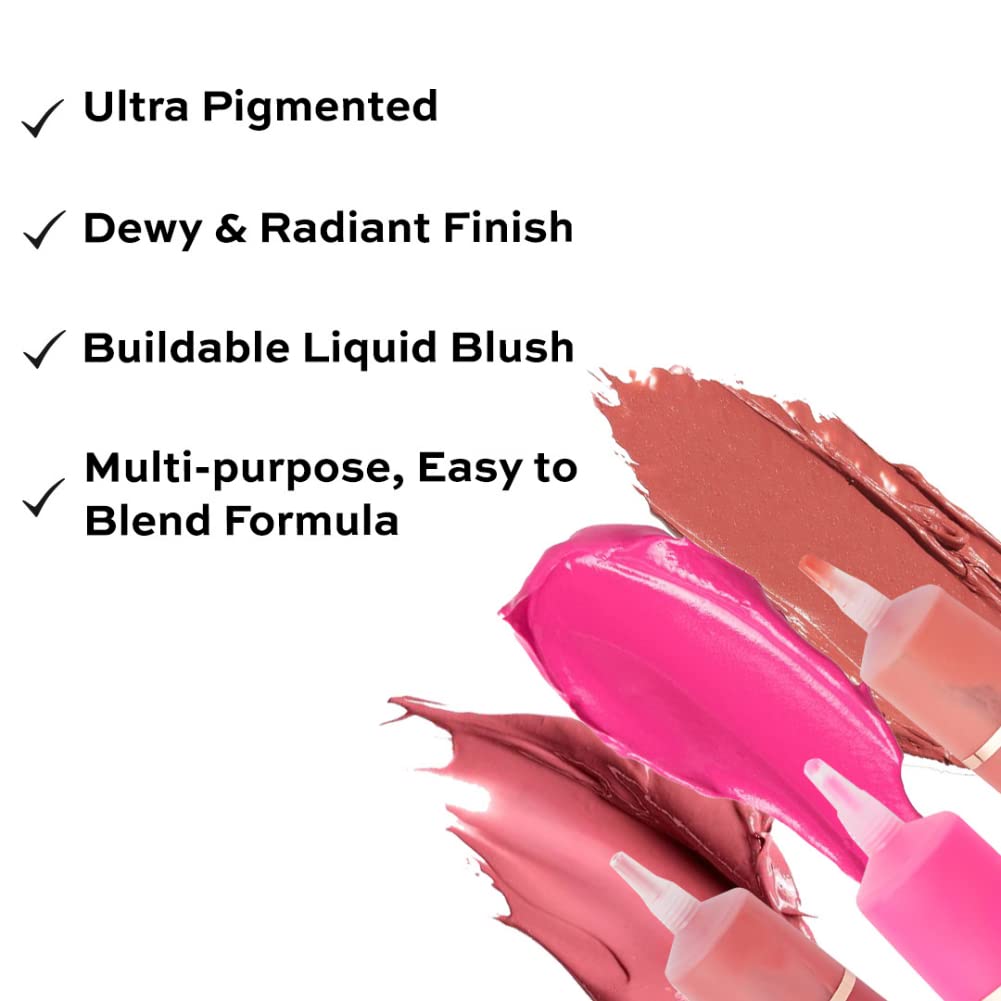 Revolution Beauty, Superdewy Liquid Blush, Richly Pigmented & Buildable, Blendable Formula, You Had Me At First Blush, 0.5 Fl. Oz.