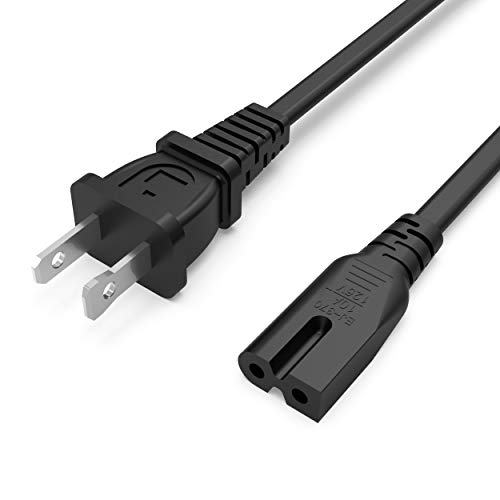 2 Prong Polarized AC Power Cord Cable Fit for Brother Singer Sewing Machine