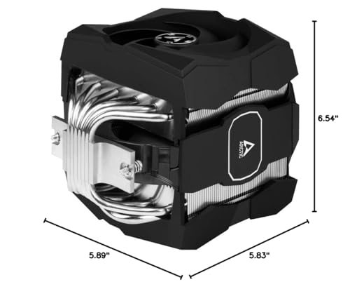 ARCTIC Freezer 50 (incl. A-RGB Controller) - Multi Compatible Dual Tower CPU Fan with A-RGB, CPU Air Cooler for AMD and Intel, Two Pressure-Optimised Fans, 6 Heatpipes, Incl. MX-4 Thermal Paste
