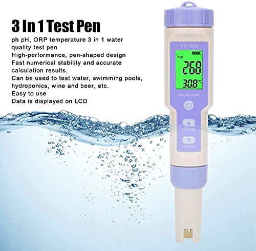 YUESFZ Precise 3-in-1 TDS Meter Digital Water Tester - ppm Meter, Easy to Use Water Quality Tester for Testing RO Drinking Water Hydroponics Aquarium Practical Water Quality Detector