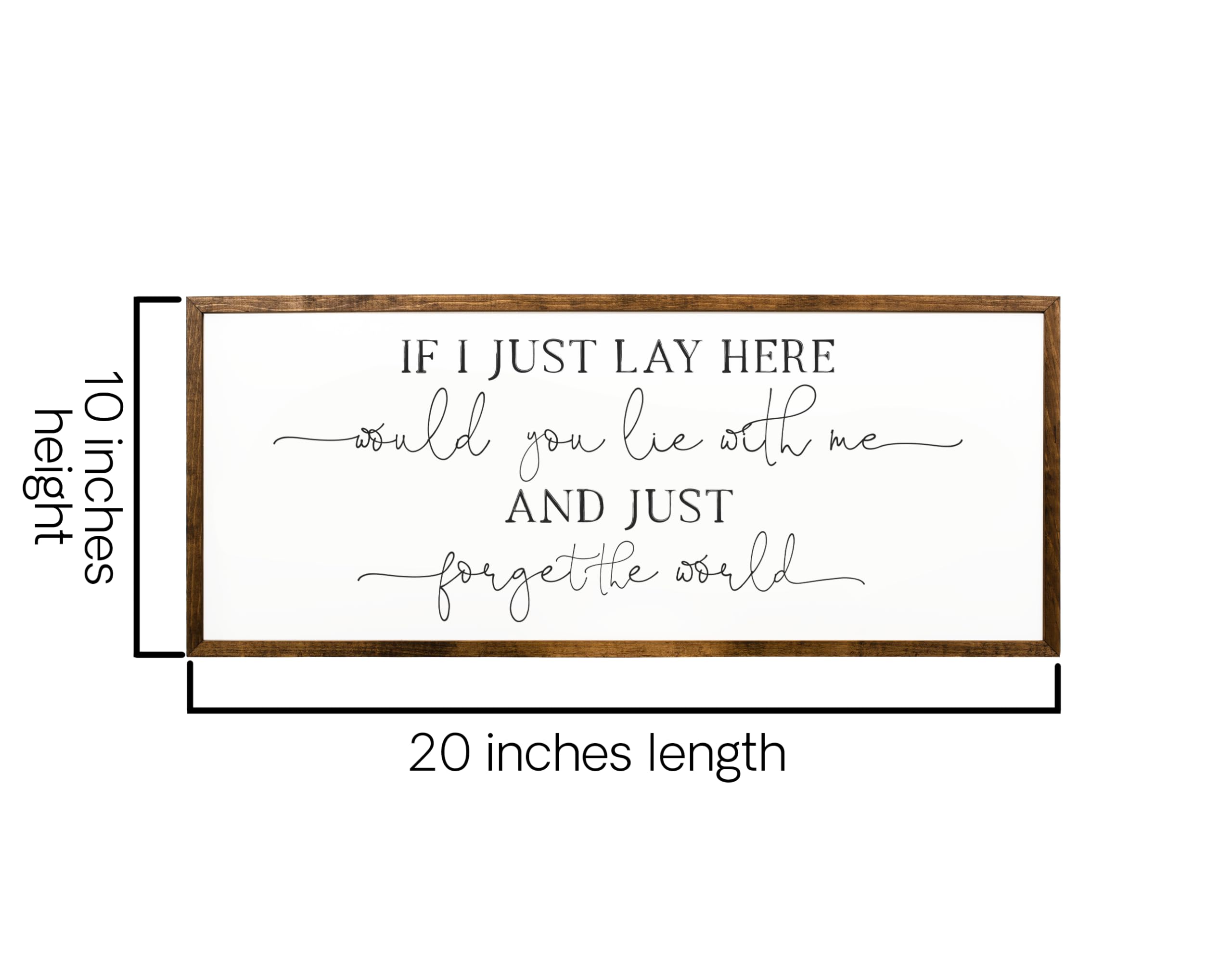 10x20 inches,If I Lay Here Would You Lie With Me Wall Decor - Bedroom Wall Decor - Bedroom Decor - Above Bed Decor - Bedroom Wall Art - Master Bedroom Wall Decor - Bedroom Wall Decor Over The Bed