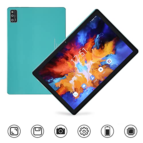 10.1in Smart Phone Tablet, 5.0 Green Smart Phone Tablet 100β240V for Studying for Office (US Plug)