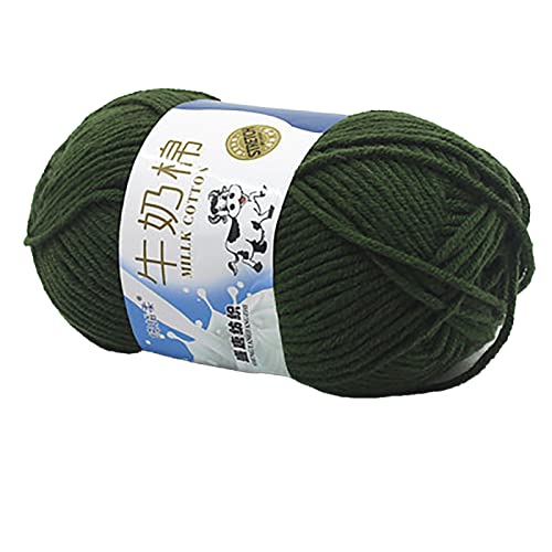 2 Set 1 Roll 5-Strand Wool Yarn Soft Warm DIY Beginner Needlework Hand Knitting Crochet Yarn Ball for Sewing Shop Crochet Yarn