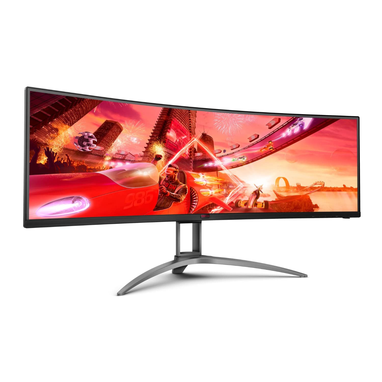 AOC AGON AG493UCX 49 inches Curved Immersive Gaming Monitor Dual QHD 5120 x 1440 @ 120Hz (Renewed)