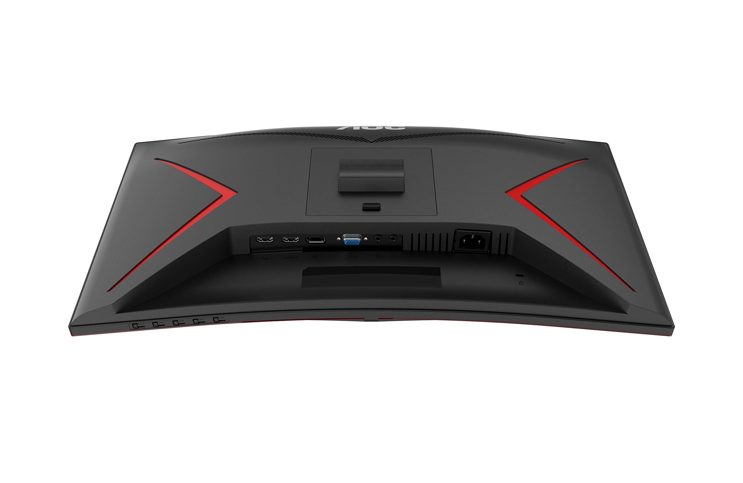 AOC C24G1A 24" Curved Frameless Gaming Monitor, FHD 1920x1080, 1500R, VA, 1ms MPRT, 165Hz (144Hz supported), FreeSync Premium, Height adjustable (Renewed)