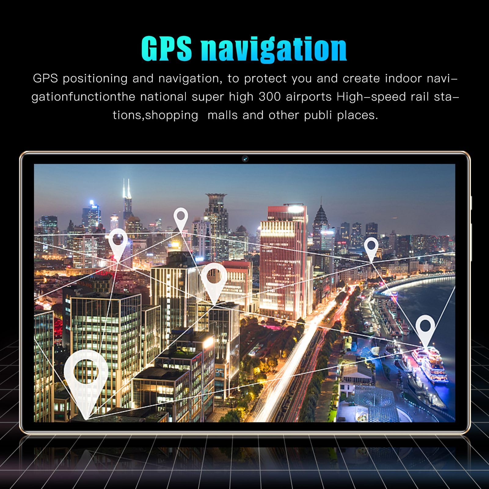 10.1in Smart Tablet with BT Headsets, 4G LTE 5G WiFi 10 Core Tablet PC for Android 12.0, 12GB 256GB, 10 Core, 1920x1200, 8MP 20MP Dual Camera (US Plug)
