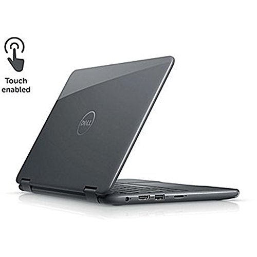 2018 Newest Dell Lightweight Inspiron 11.6" Touchscreen 2 in 1 Laptop PC AMD A6-9220e Processor 4GB DDR4 RAM 32GB eMMC SSD Hard Drive Radeon R4 Graphics Wifi Webcam Bluetooth 3.2 Lbs Windows 10-Gray