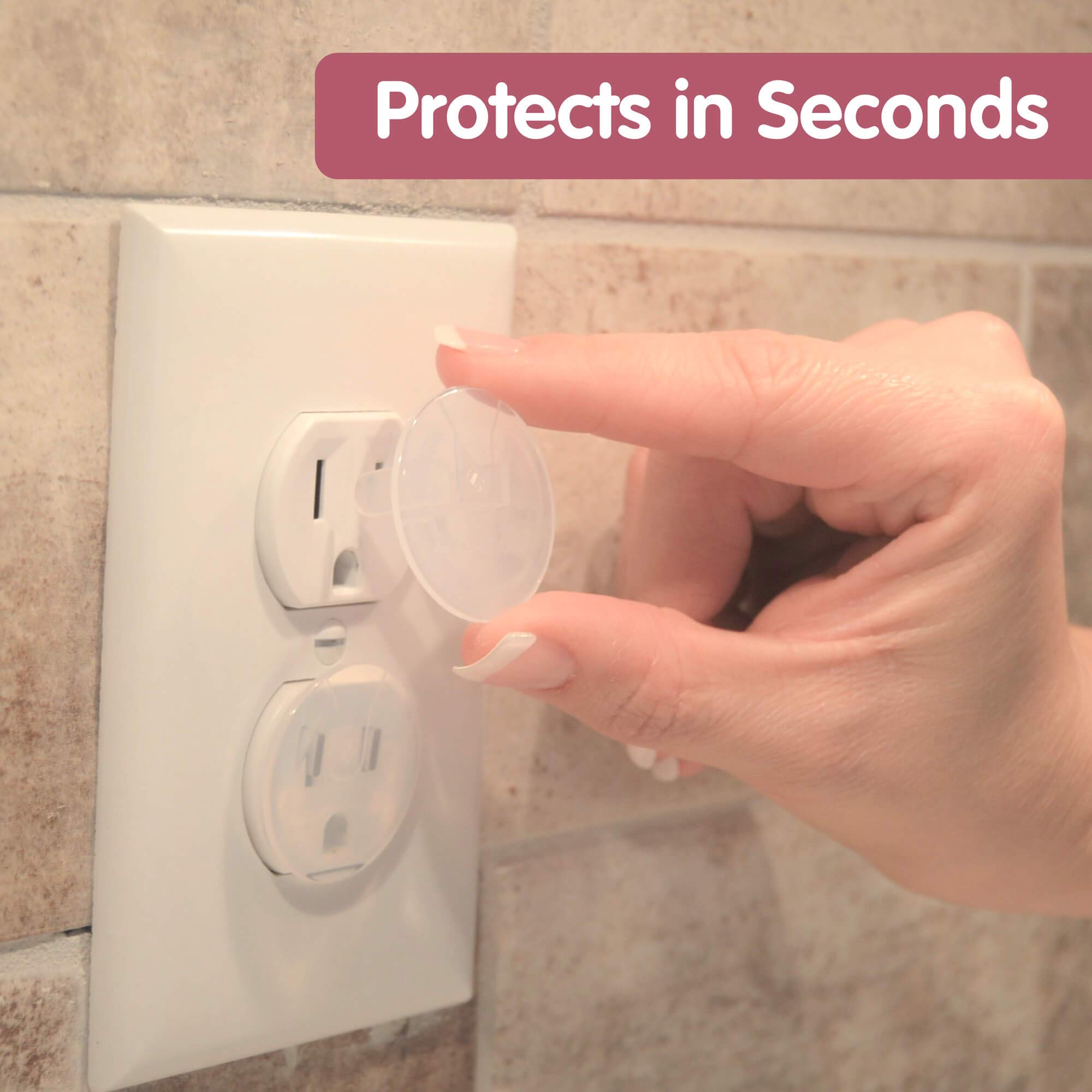 6-Pack Self Closing Outlet Covers - White, Easy to Install Baby Proof Outlet Covers with 12 Clear Outlet Plug Covers for Child Electrical Safety - Baby Proofing Electrical Outlets Made Easy by Wittle