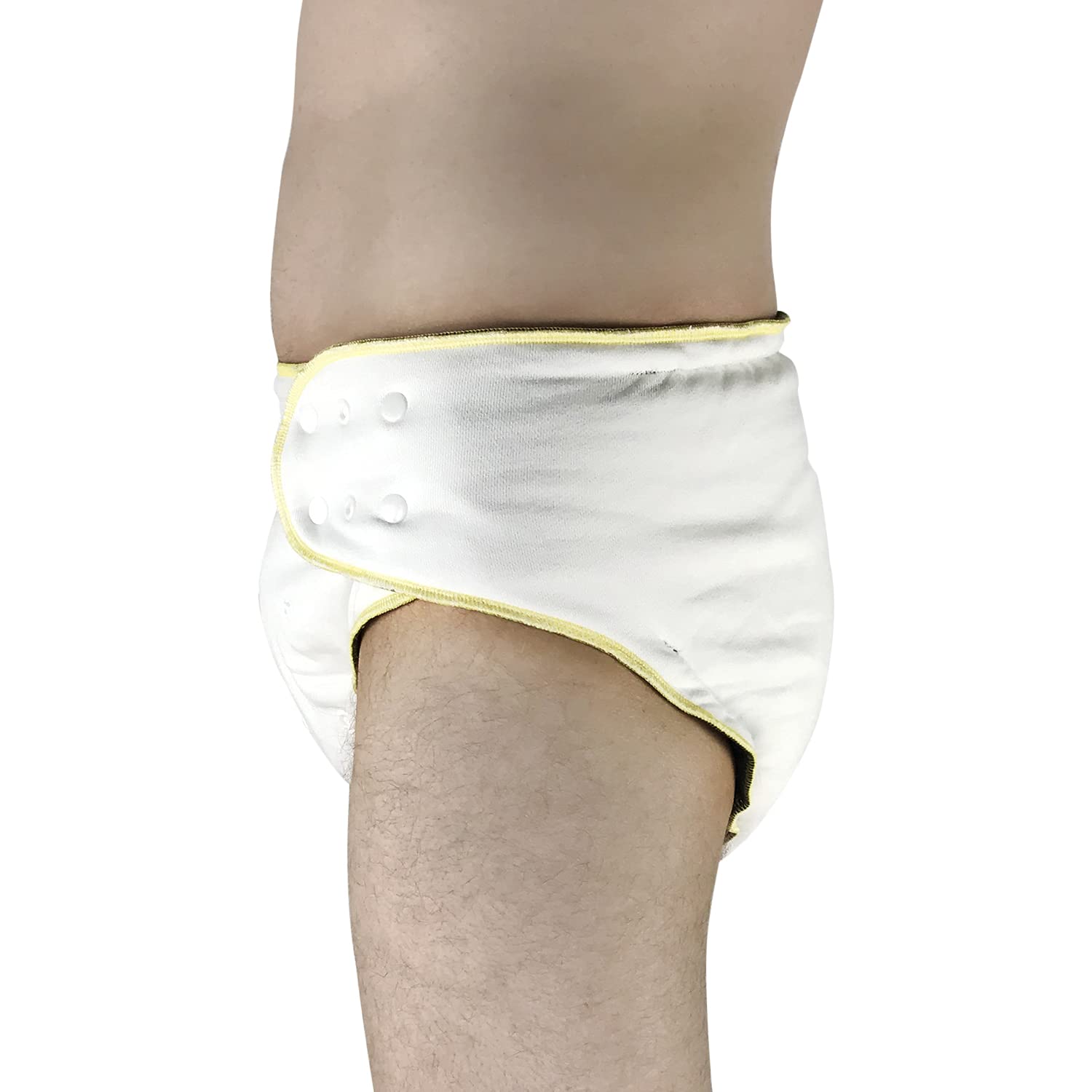 Adult Fitted Cloth Diaper: Incontinence Special Needs Washable Protective Briefs for Women and Men (1 Fitted Diaper, Small)