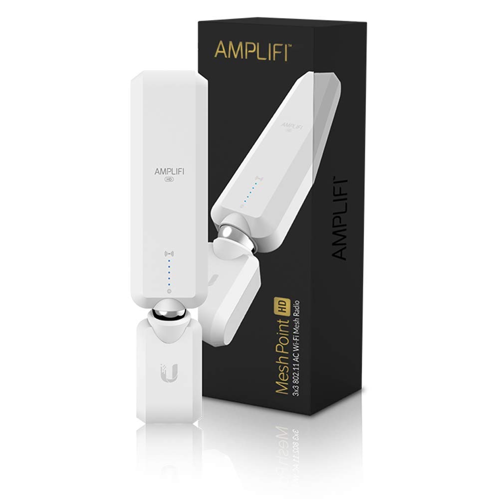 AmpliFi HD WiFi MeshPoint by Ubiquiti Labs, Seamless Whole Home Wireless Internet Coverage, Replace WiFi Range Extenders, Expand Mesh WiFi System, Add to AmpliFi or Third Party Routers (Renewed)