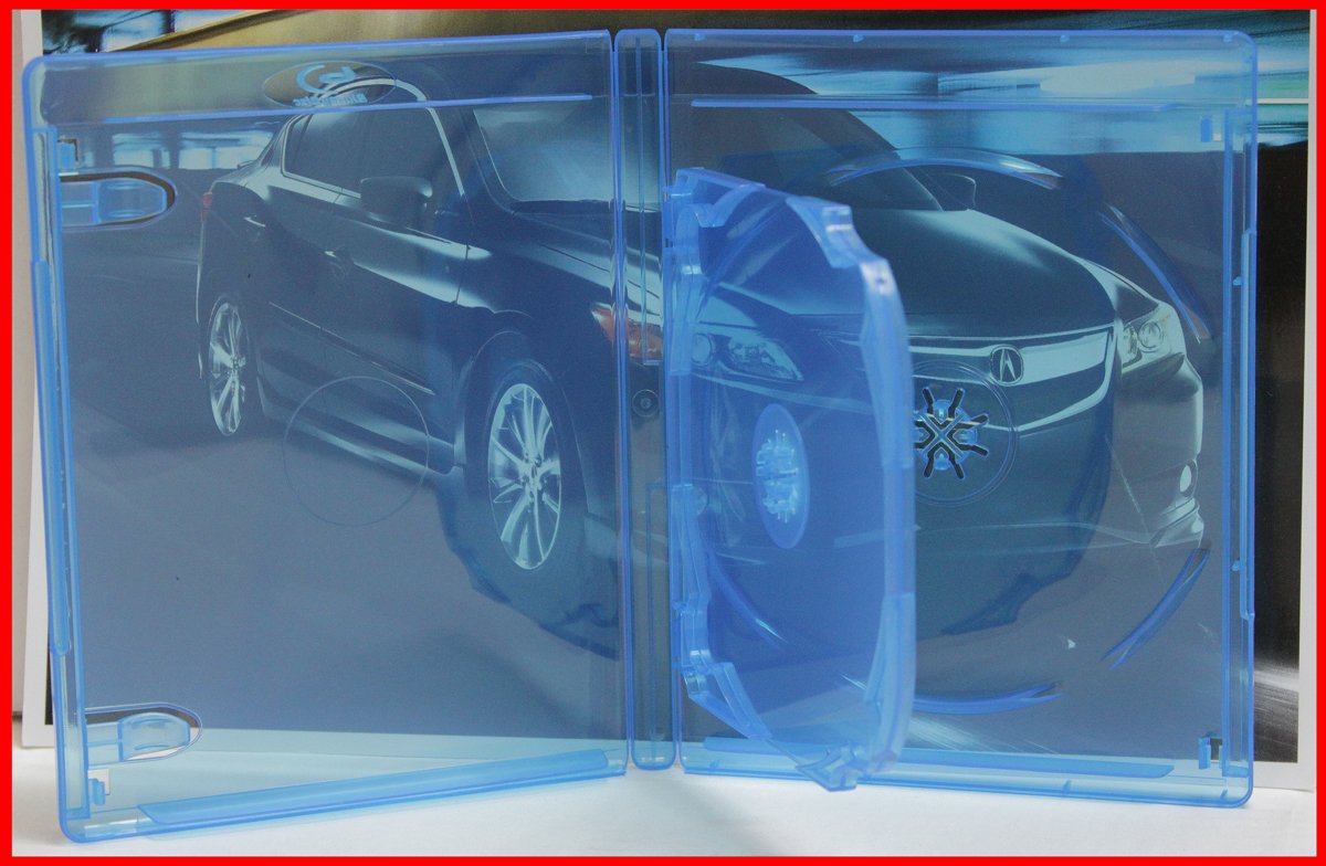 5 PK BLU-RAY Multi 3 Discs CASE Holder (VIVA ELITE Similar) Triple MEGADISC Premium Quality