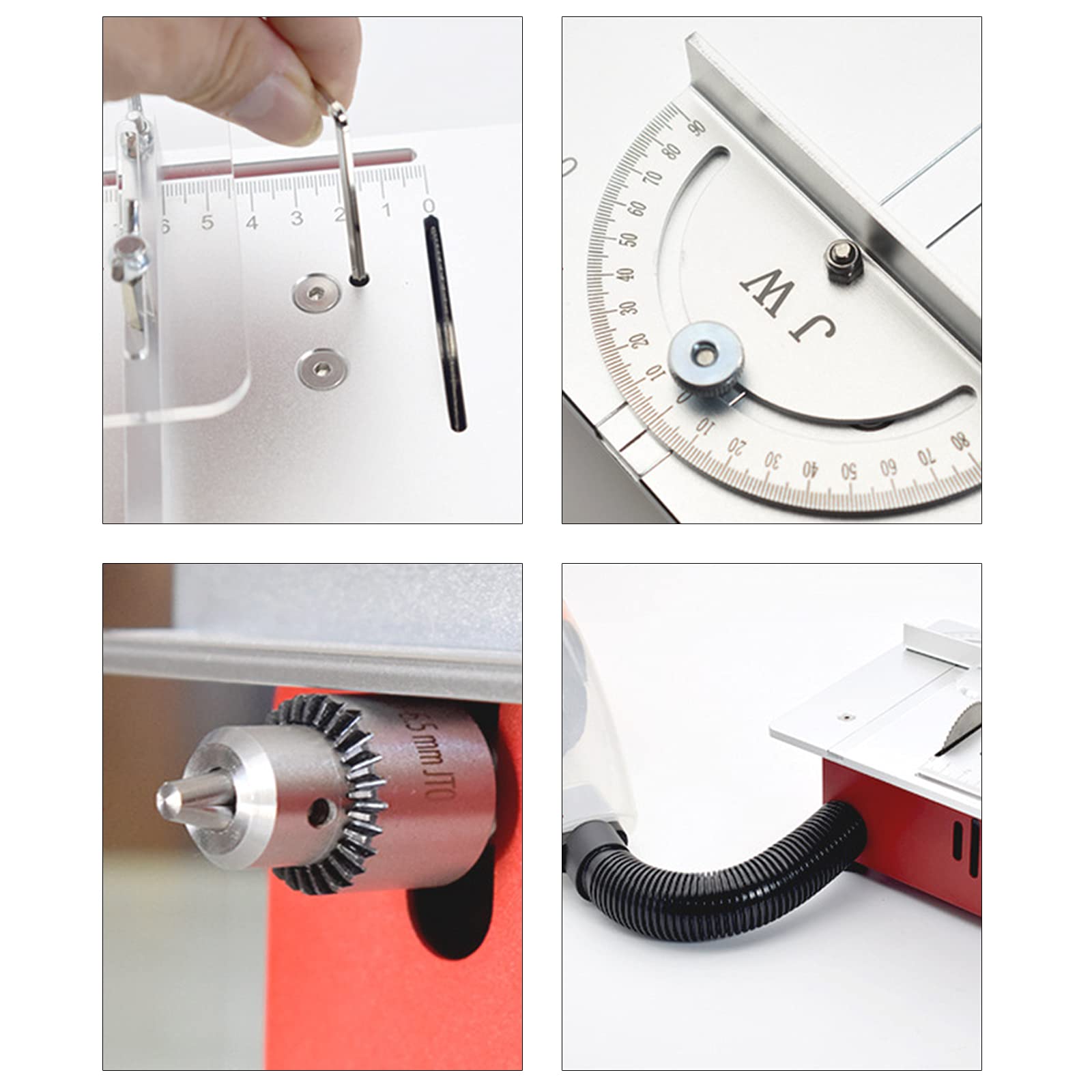 Mini Table Saw,Mini DIY Table Saw Table Woodworking Cutting Machine Acrylic Wood PCB Cutter with Adjustable Speed for Hobby Handmade Wooden Model Crafts Making