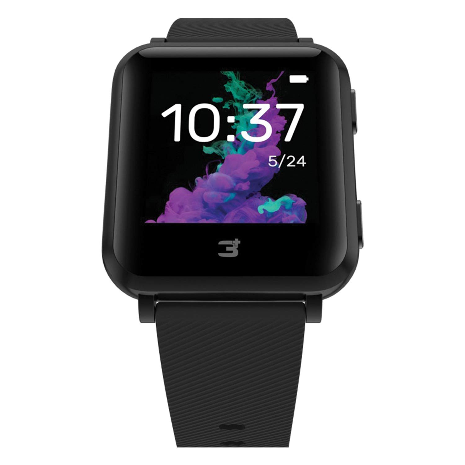 3Plus 3PL-VIBEPLUS-BK Vibe+ Smartwatch, Black