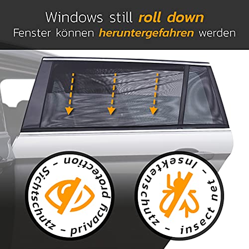 CARAMAZ Car Sun Window Sock for Baby, Size M for smaller cars