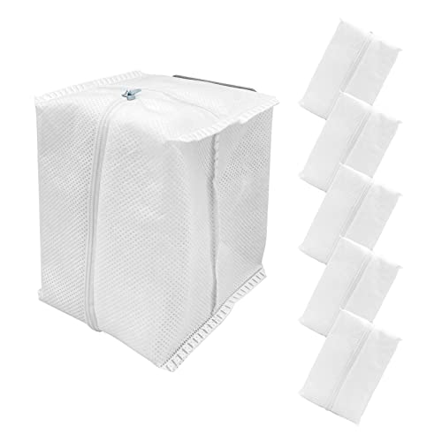 6 Pack Reusable Vacuum Bags for iRobot Roomba i & s & j Series, i7, i7+, i3, i3+, i4, i4+, i6, i6+, j7, j7+, i8, i8+, s9, s9+, Vacuum Replacement Bags for Clean Base Automatic Dirt Disposal
