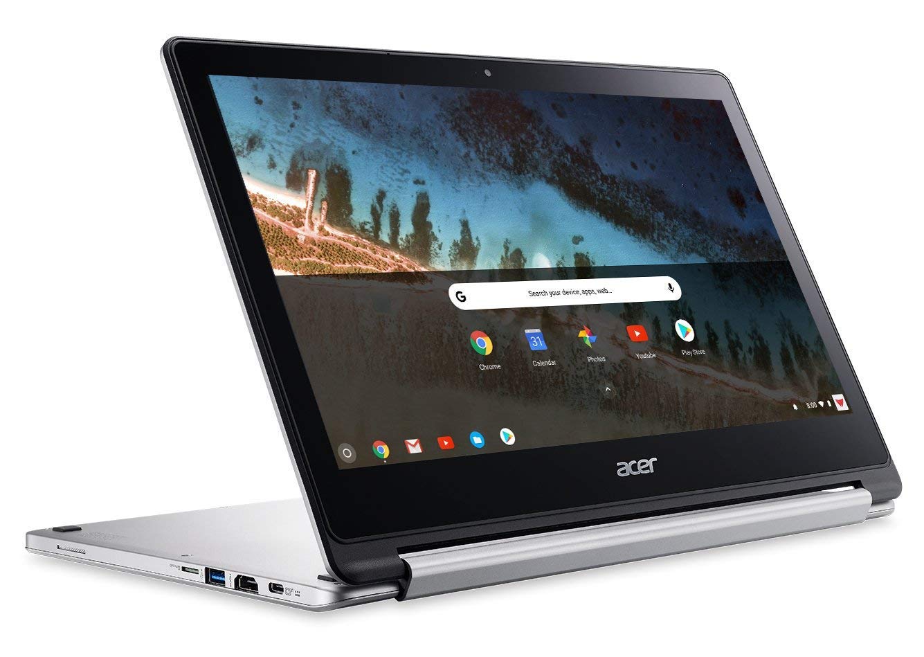Acer Chromebook R 13 Convertible CB5-312T-K40U, 13.3-inch Full HD IPS Touch, MediaTek MT8173C, 4GB LPDDR3, 64GB eMMC