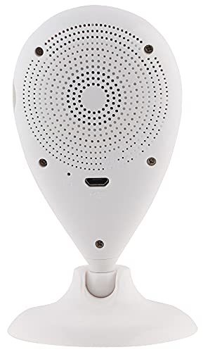 Graco Baby Smart Home Security Camera, Indoor Wide Angle WiFi Camera for Home Security with Night Vision, Motion Alerts, Two Way Communication, Pet and Baby Monitor Surveillance Camera (White)