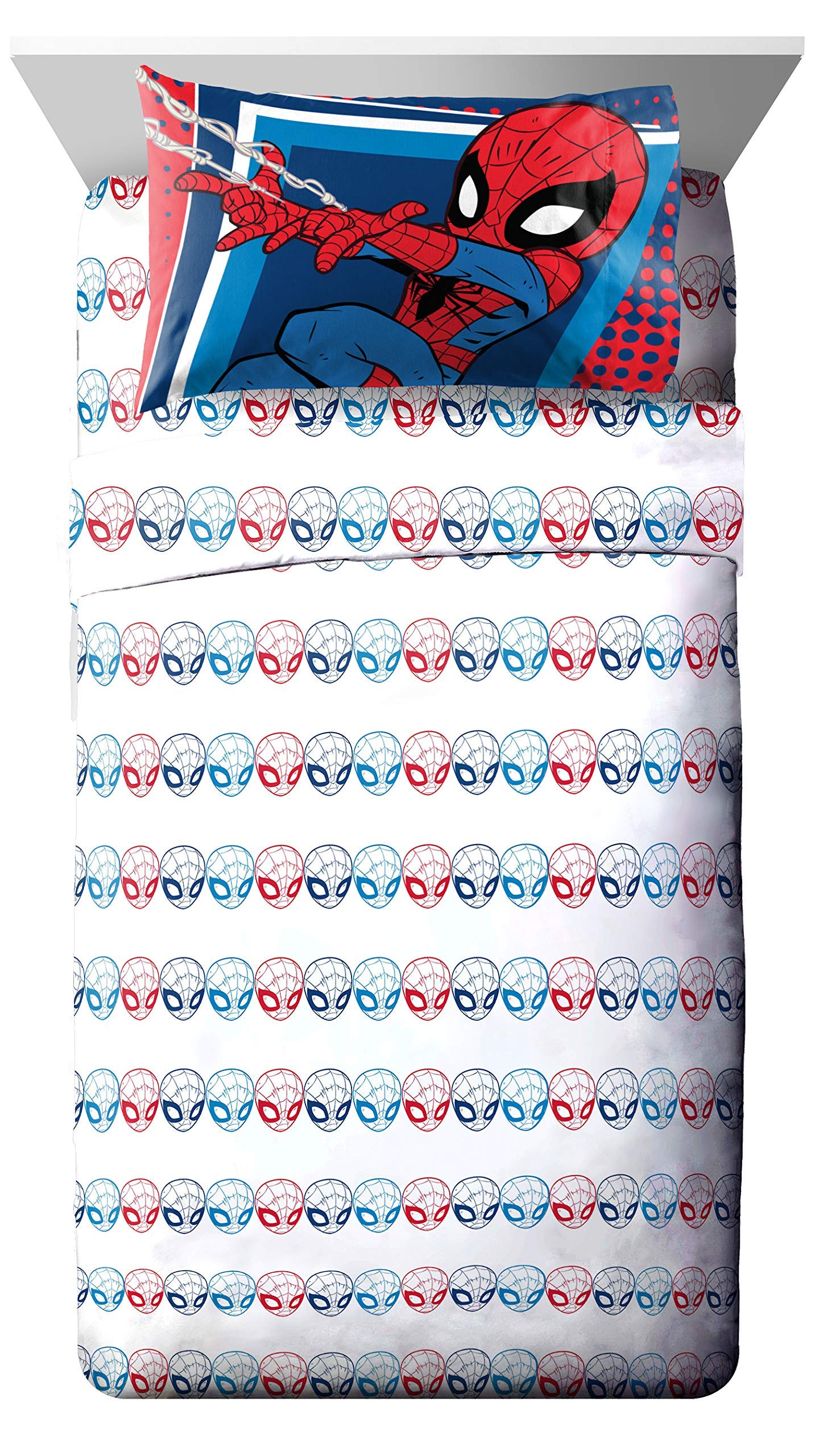 Jay Franco Marvel Super Hero Adventures Go Spidey Toddler 5-Piece Bedding Bundle- Includes Bed Set, Pillowcase