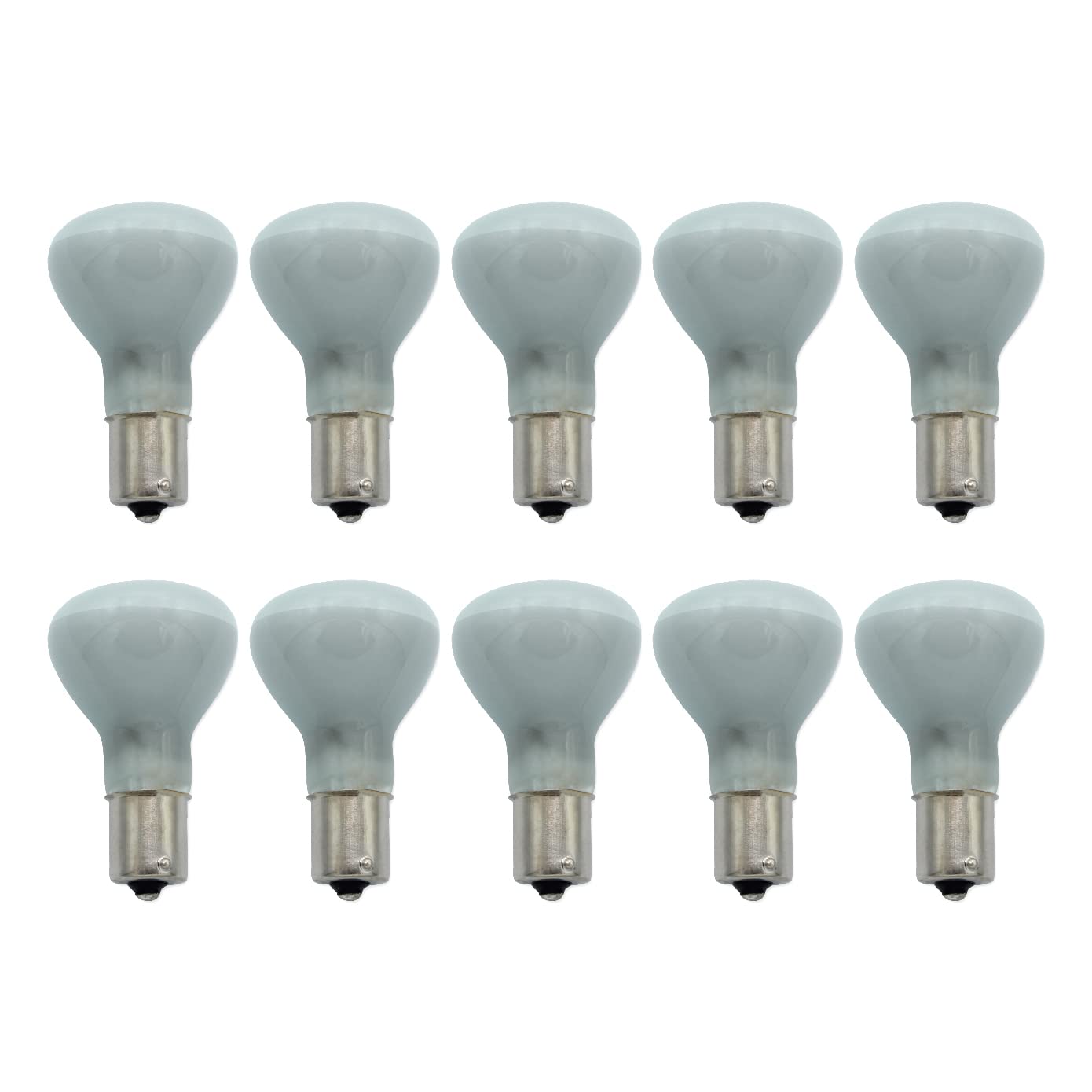 13V RV Light 1383 Bulb by Technical Precision - 20W Frosted R12 BA15S Bulb Single Contact Bayonet Base for Automotive, Elevator, and Reading - 300 Hours Rated Life - 10 Pack