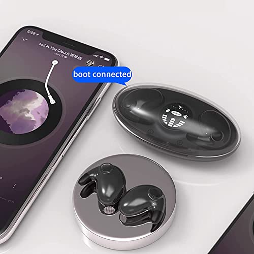 2023 New Invisible Sleep Wireless Earphone Ipx5 Waterproof, Sleep Earbuds Invisible, Double Noise Cancelling, Touch Control, Sense-Free to Wear, Wireless Earphone with Wireless Charging Case (A Style)