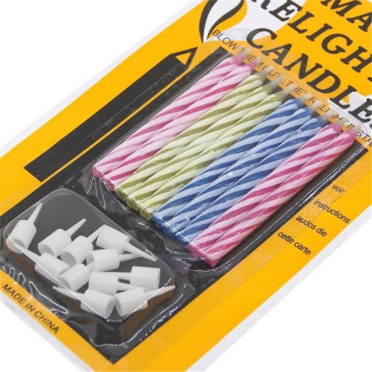 20 Pcs Funny Magic Relight Birthday Decorations Candles, Novelty Trick Candles for Birthday Party, Fool's Day, Christmas Celebration