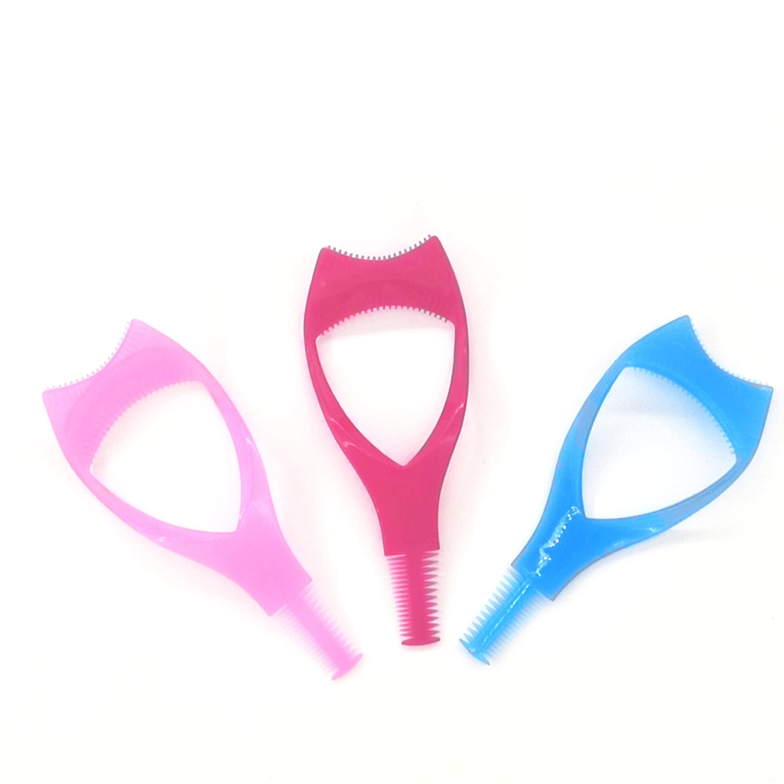 Xianglangsuccess 3pcs 3 in 1 Makeup Lash Tool Upper and Lower Mascara Applicator Aid Lash Comb Makeup Tool