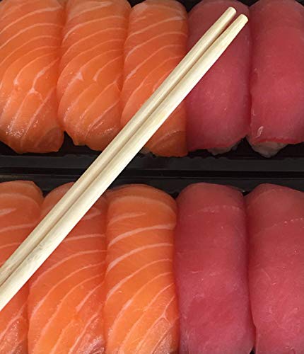 Albino Monkey 200 Round Separated Disposable Chopsticks | Best for Sushi | Bamboo Wooden Chinese Chop sticks - Bamboo Chopstick Bulk - Disposable Utensils Premium Quality - (100 Pairs)