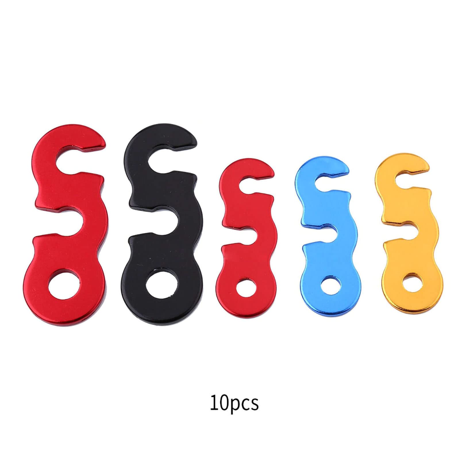10pcs Aluminum Guyline Cord Adjuster Tent Tensioners Wind Rope Buckle Camp Rope Adjuster for Tent Camping Hiking Backpacking Outdoor Activity (BlueM) Tent Guide Rope