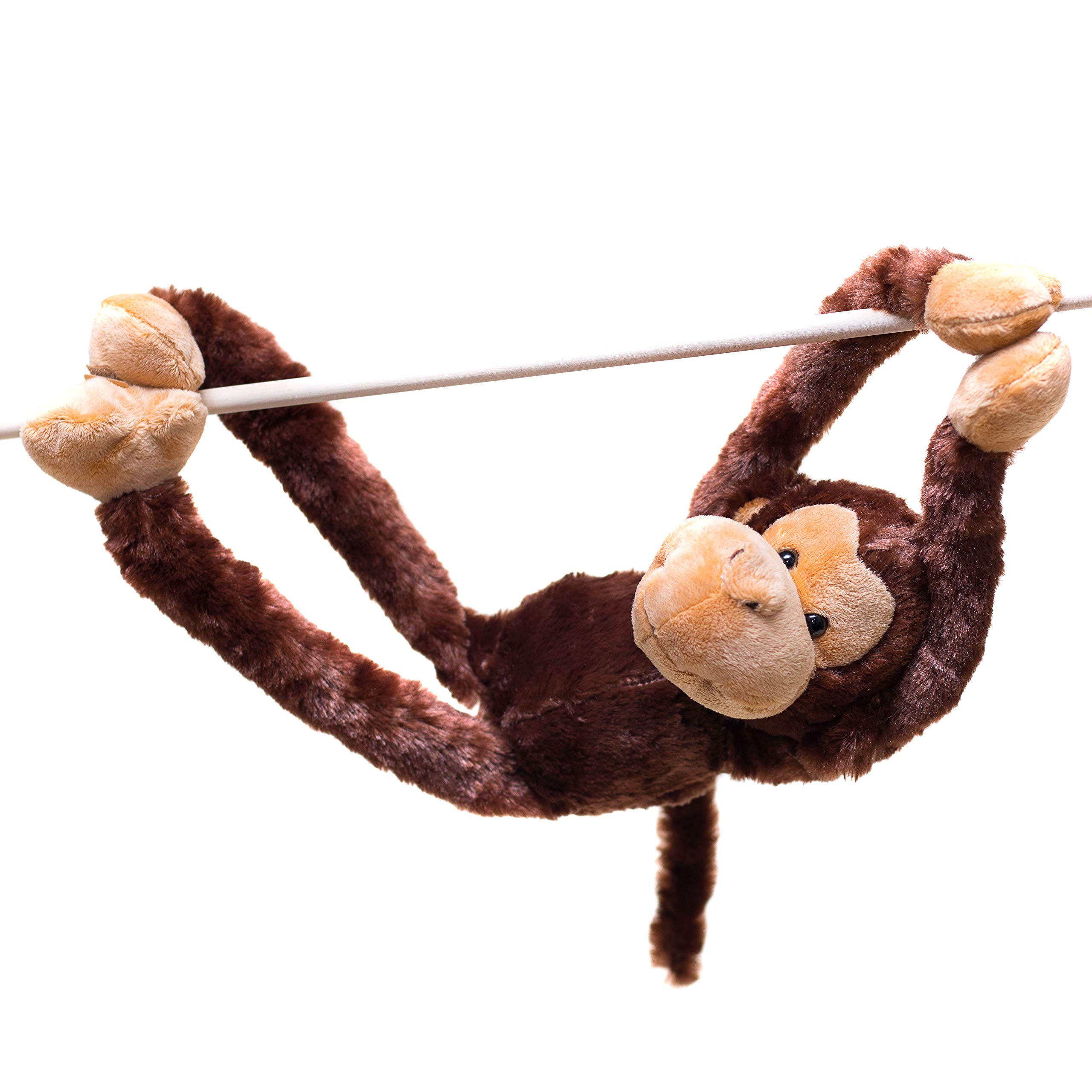 24-Inch Hanging Monkey Stuffed Animal β Monkey Toy With Specially Designed Ultra Soft Plush Feel For Kids - Hands And Feet Connect Together - Bring These Popular Monkeys Home To Boys & Girls Ages 3+