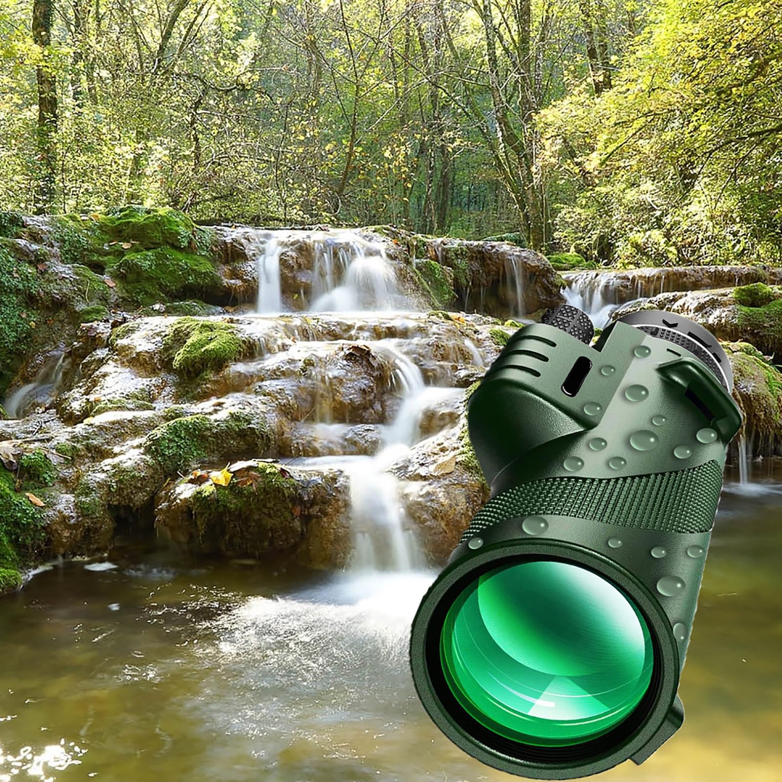 10X40 HD Monoculars,Monoculars Telescope for Adults with BAK4 Prism & FMC Lens- Waterproof- for Bird Watching Hiking Camping Travelling