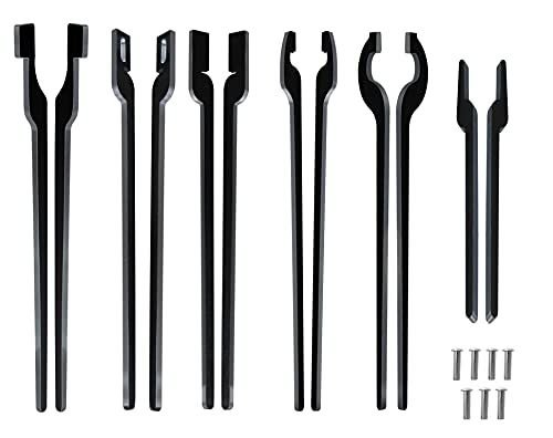 6 Set DIY Rapid Tongs Bundle Set Six Type of Tong Bundles Set Comes with 7 Stainless Steel Rivet for Blacksmith Beginner